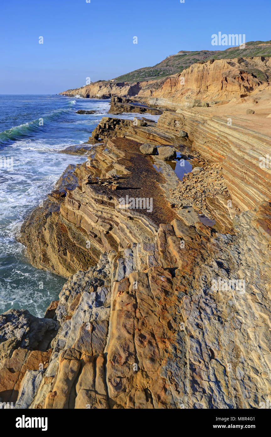 Landscape of the Southern California coast outside of San Diego Stock ...