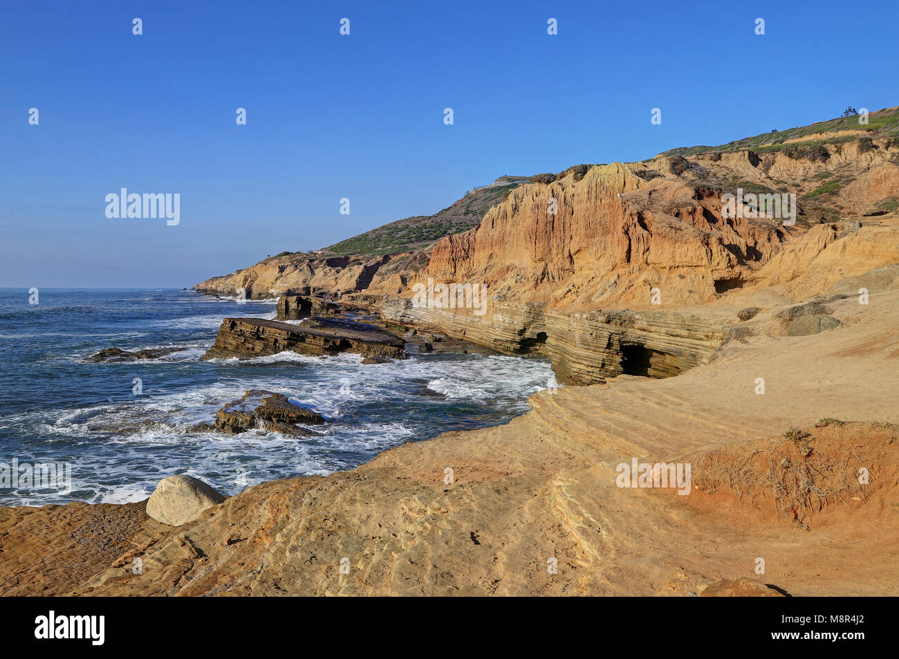 Landscape of the Southern California coast outside of San Diego Stock ...