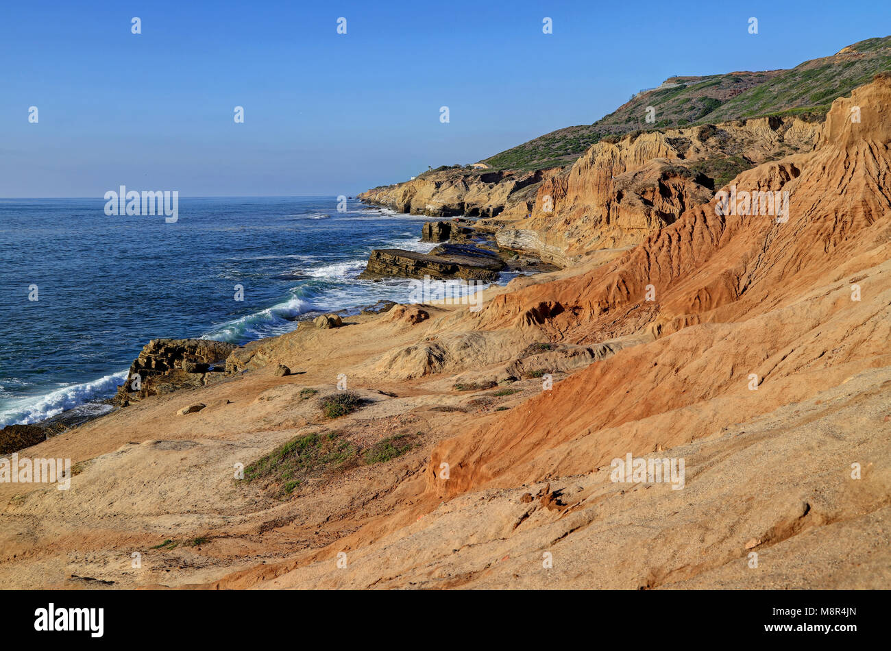 Landscape of the Southern California coast outside of San Diego Stock ...