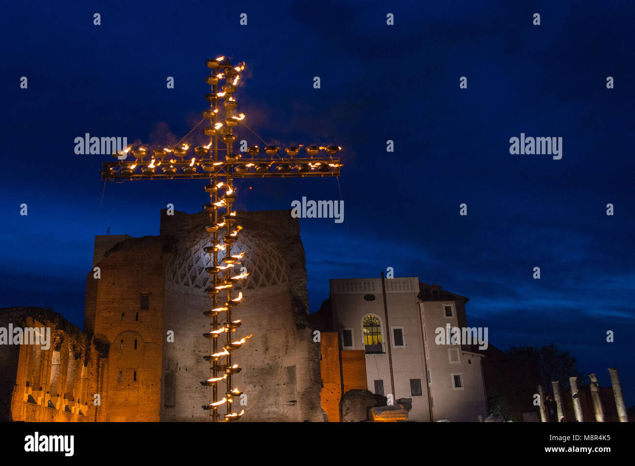 Rome. Way of the Cross at the Colosseum, part of the solemn ...