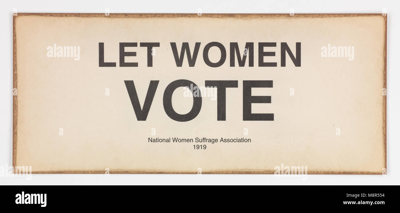 Suffrage women vote hi-res stock photography and images - Alamy