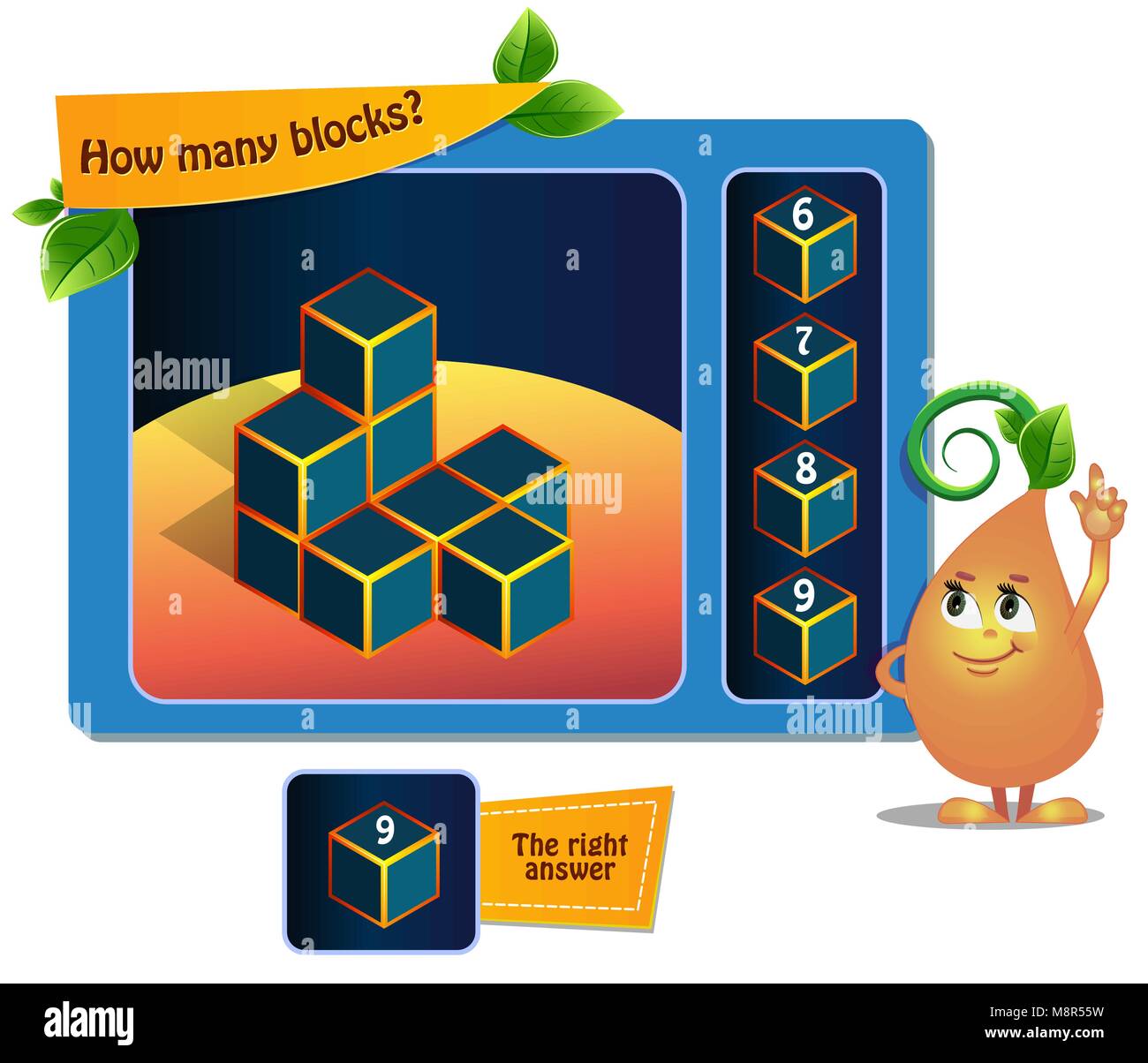 educational game for kids, puzzle. development of spatial thinking in ...