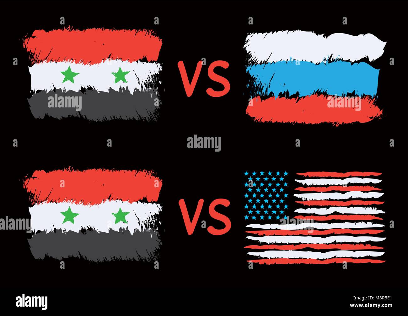 Syrian rebel flag Stock Vector Images - Alamy