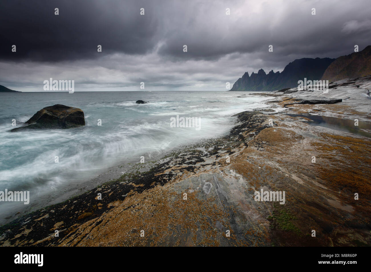 Scene from Tungeneset, Senja, Norway Stock Photo - Alamy