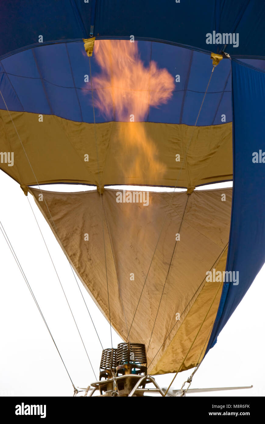 detail of a hot air balloon being inflated Stock Photo - Alamy