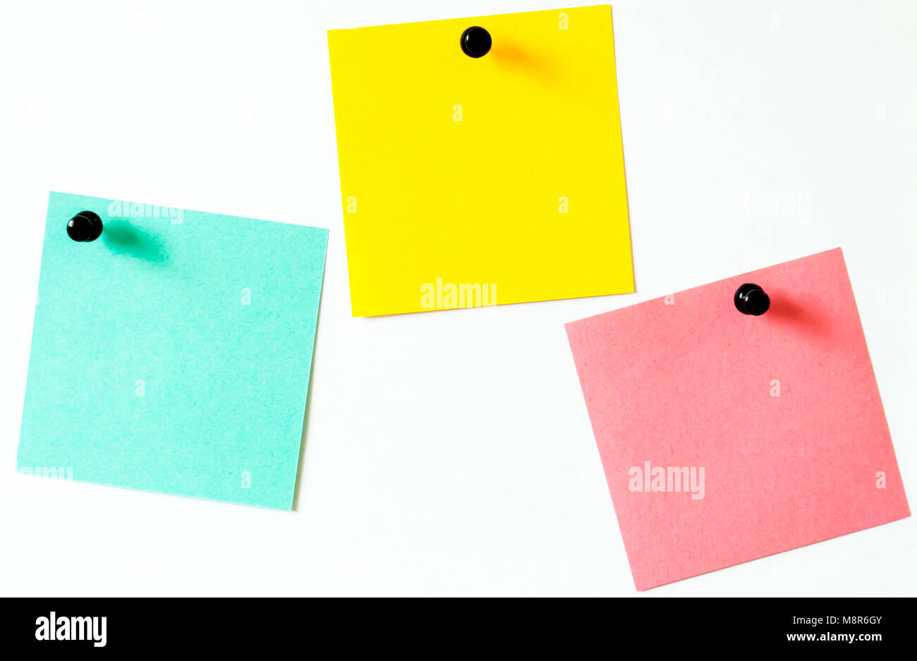 Classic paper sticker isolated on white board Stock Photo - Alamy