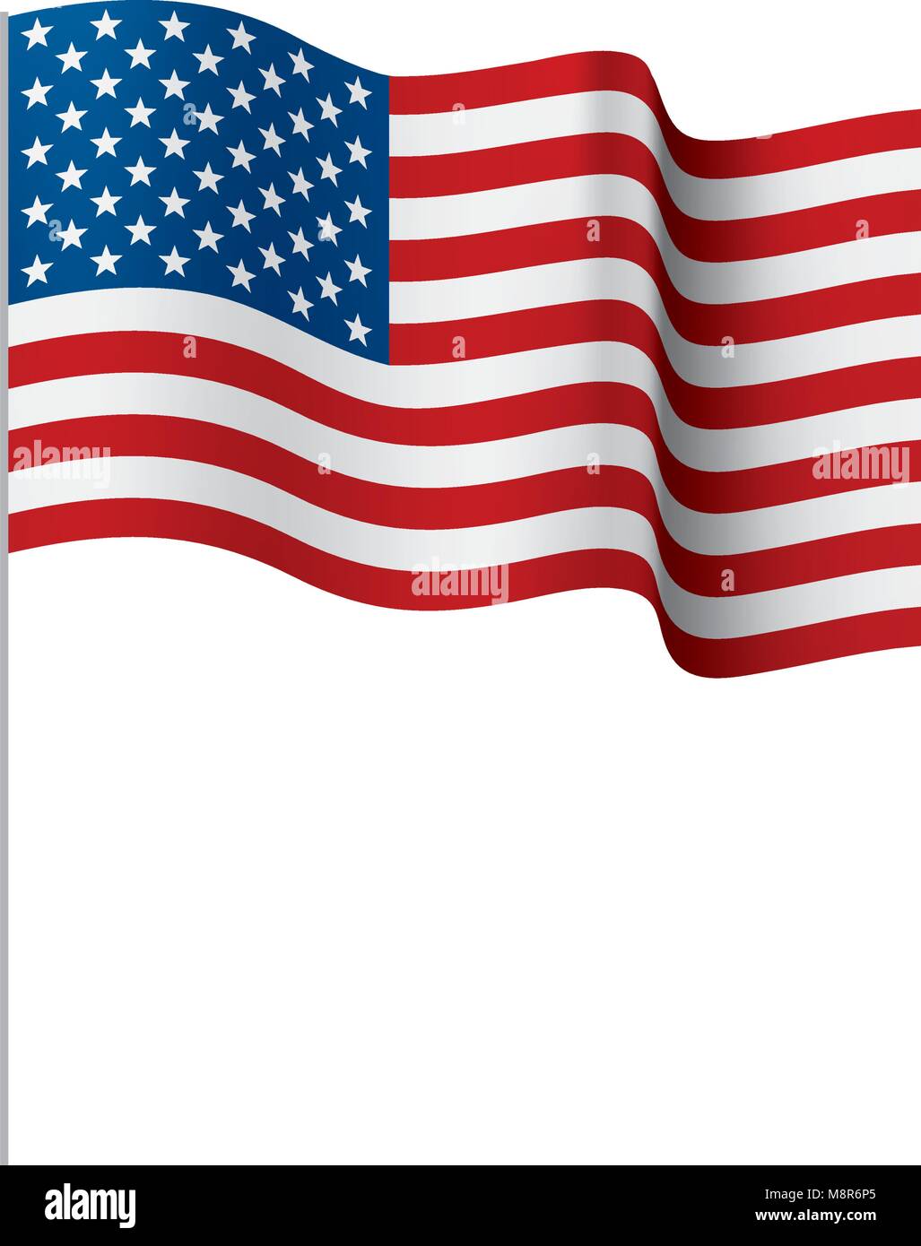 USA Flag isolated Stock Vector Image & Art - Alamy