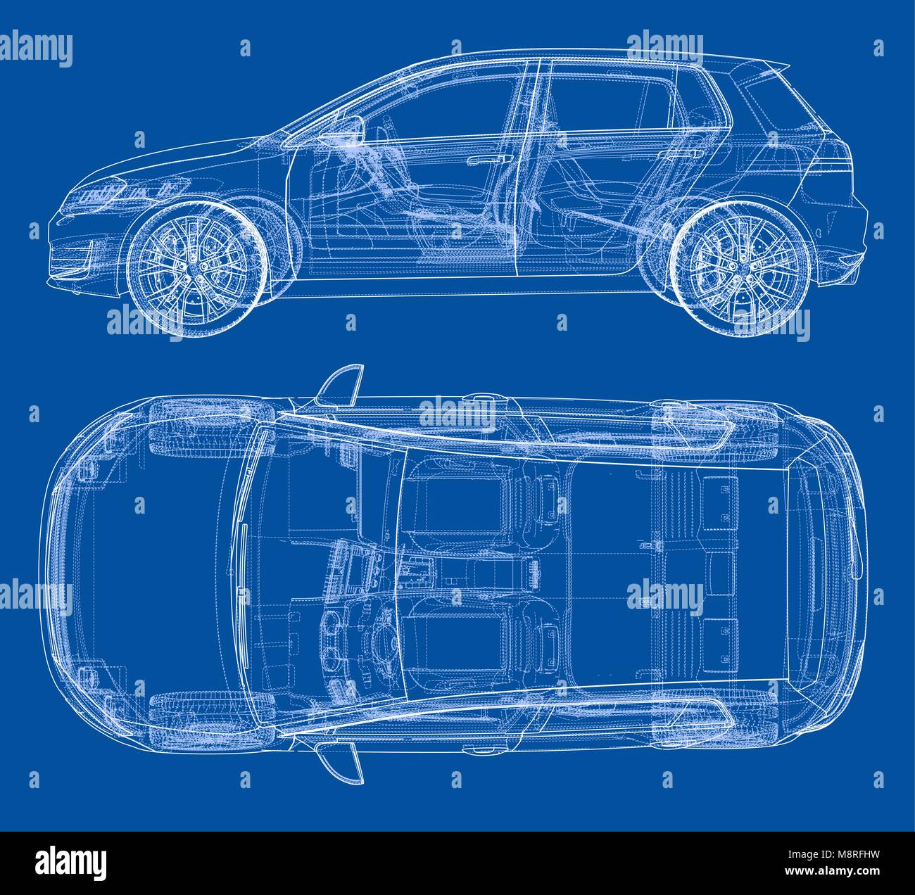 Car sketch. Vector Stock Vector Image & Art - Alamy