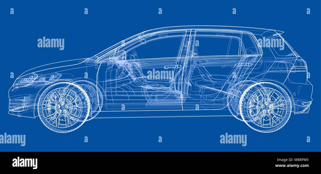 Car sketch. Vector Stock Vector Image & Art - Alamy