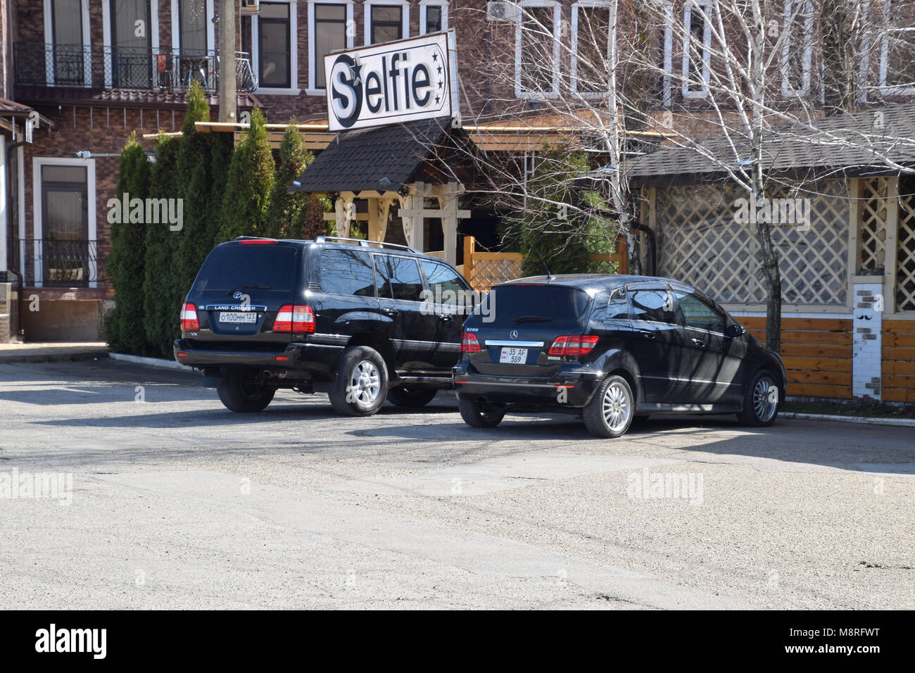 Land Cruiser Prado from Toyota, and Mercedes b200. The car is parked ...