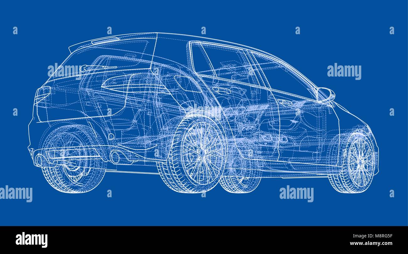 Car sketch. Vector Stock Vector Image & Art - Alamy