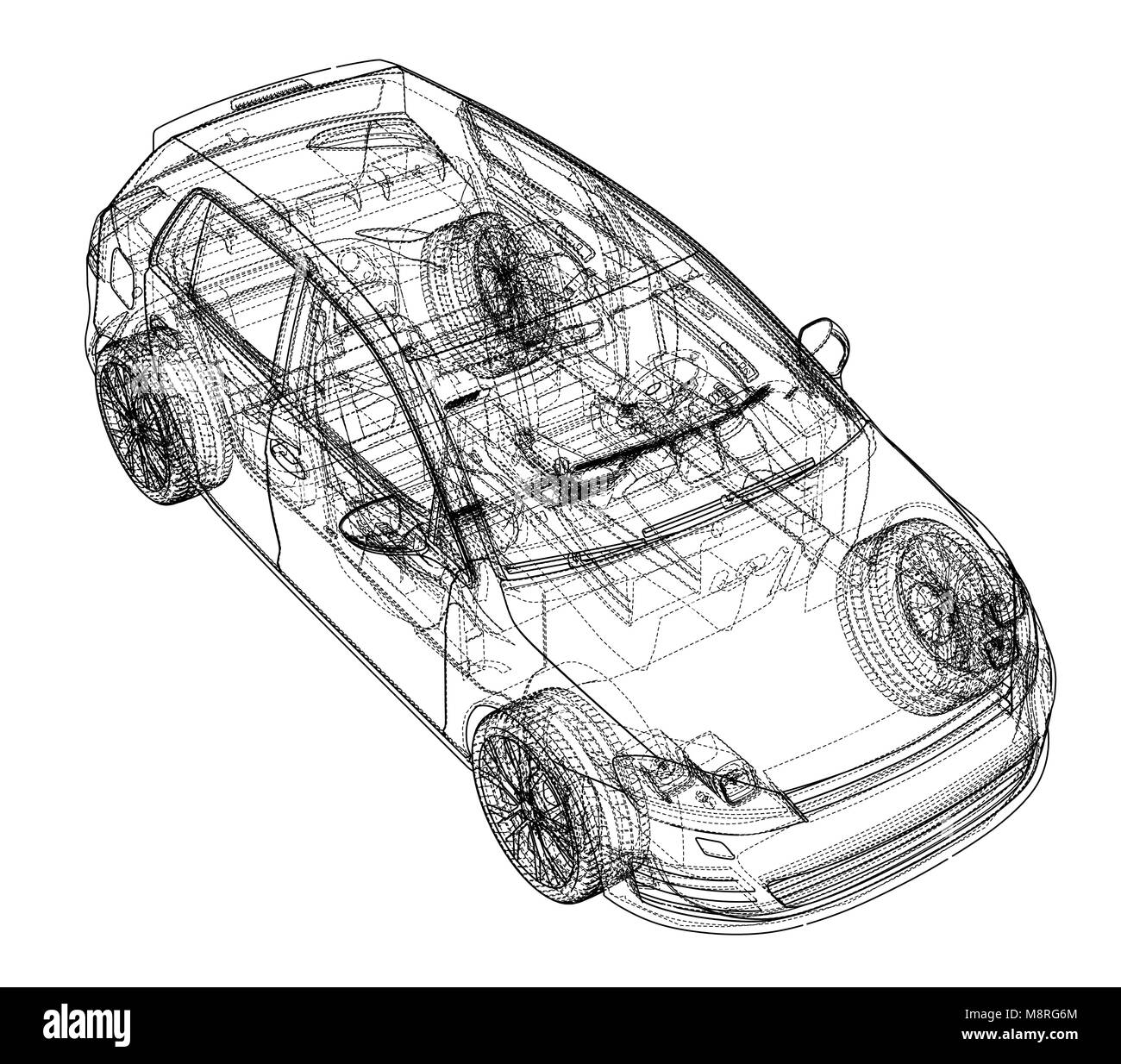 Car sketch. Vector Stock Vector Image & Art - Alamy