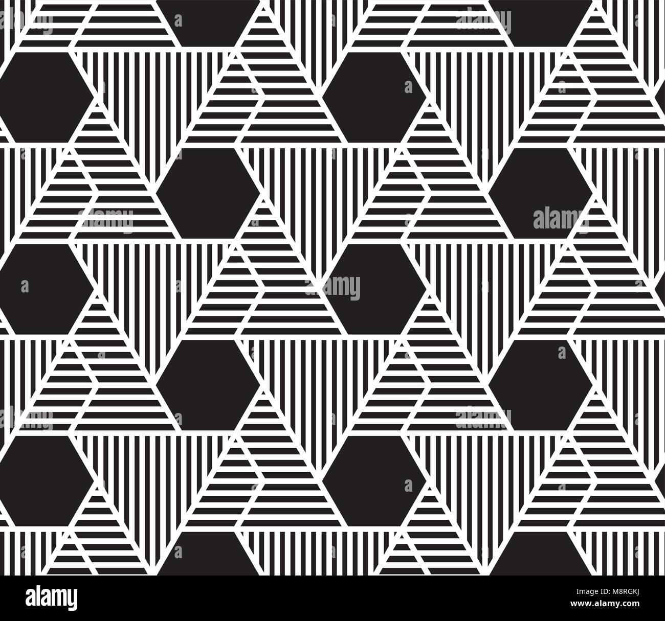 Vector abstract repeating classical background in black and whit Stock ...