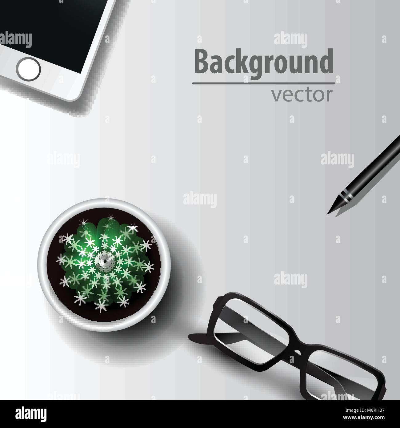 Cactus top view Stock Vector Image & Art - Alamy