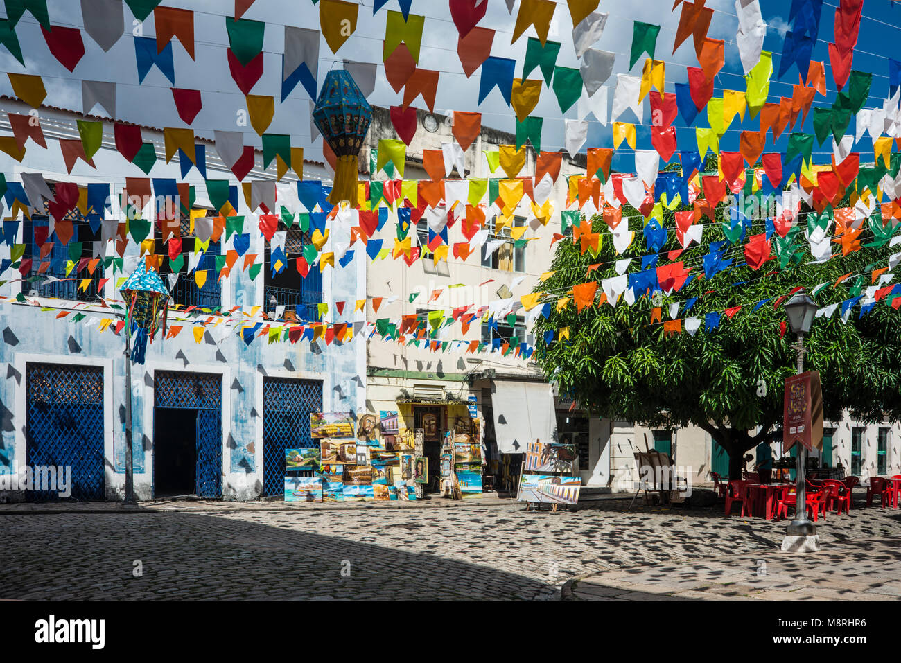 Sao Luis, Maranhao State, Brazil - July 7, 2016: Historic town is ...