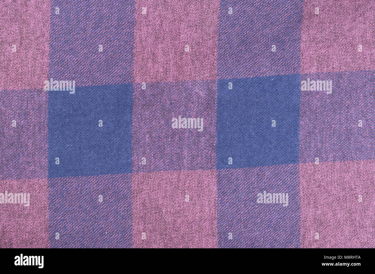 blue checkered fabric closeup , tablecloth texture Stock Photo - Alamy