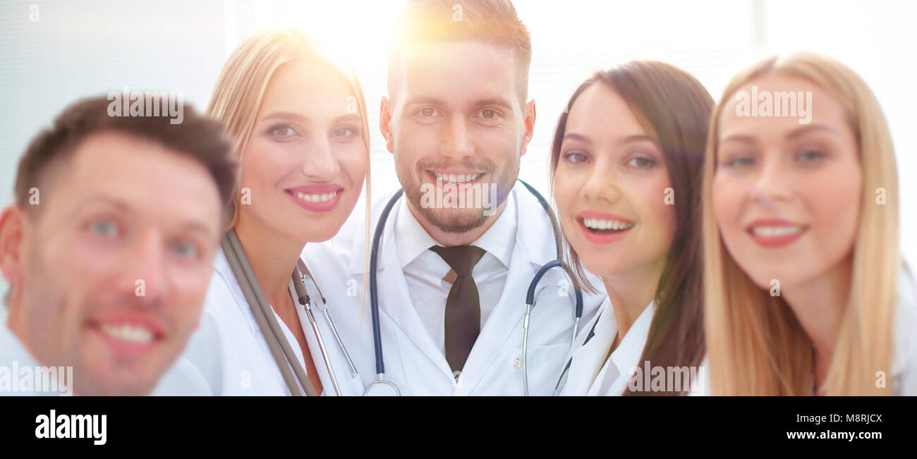 closeup.Portrait of a doctor and medical team Stock Photo - Alamy
