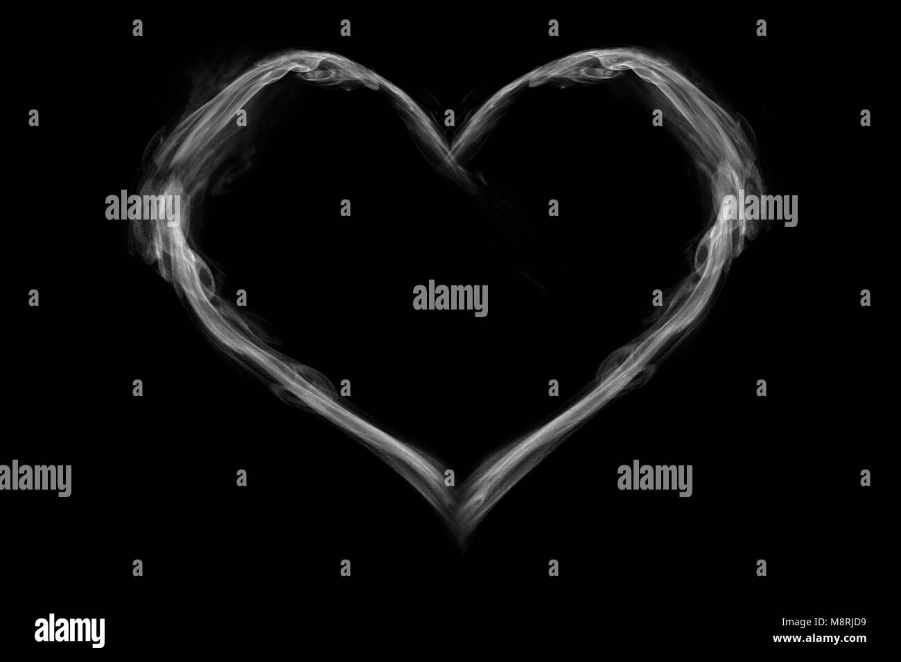 Heart shaped smoke Stock Photo - Alamy