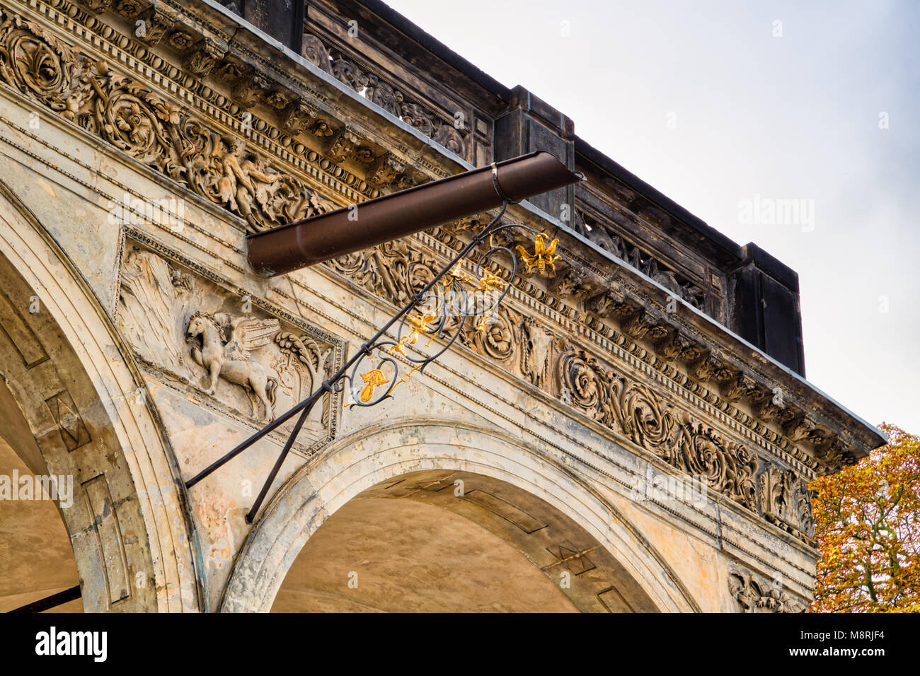 picturesque building of Prague on sky background Stock Photo - Alamy