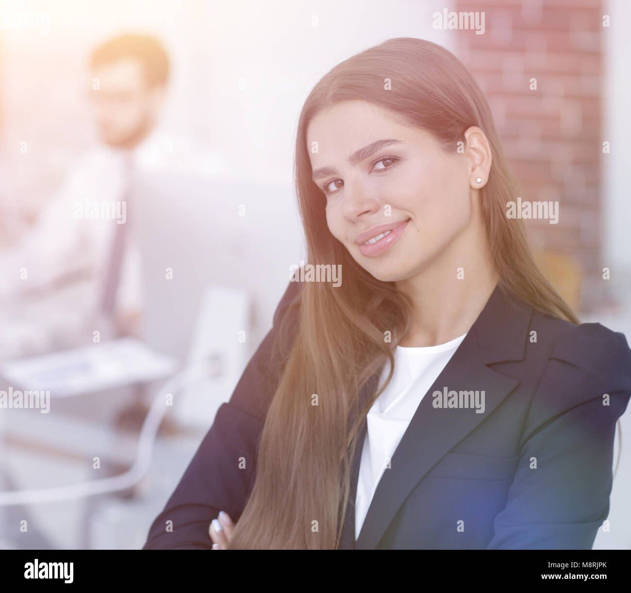female Manager in the workplace Stock Photo - Alamy