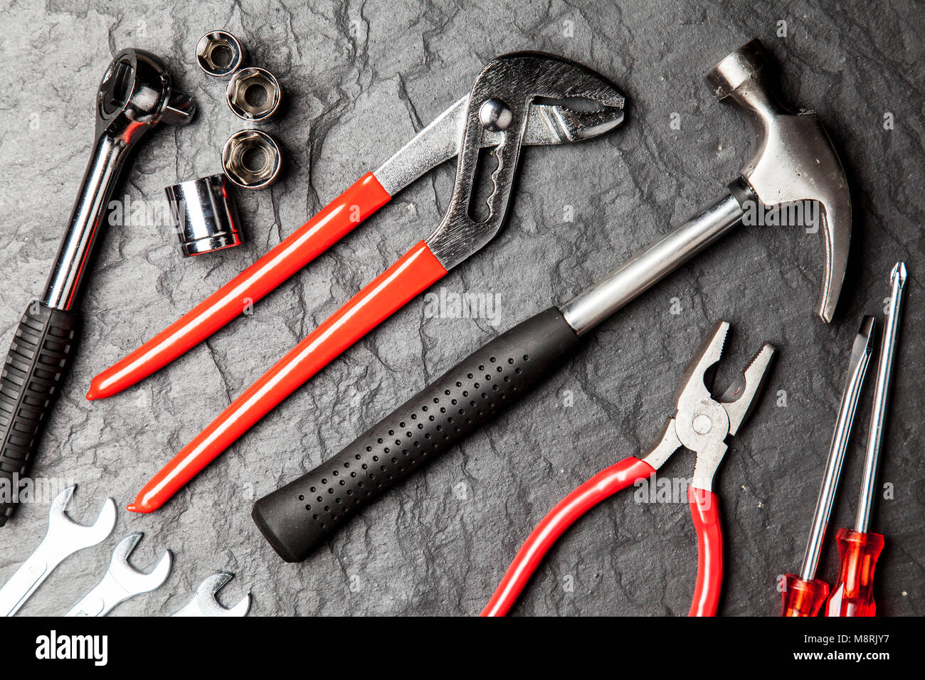 DIY Tools set Stock Photo - Alamy