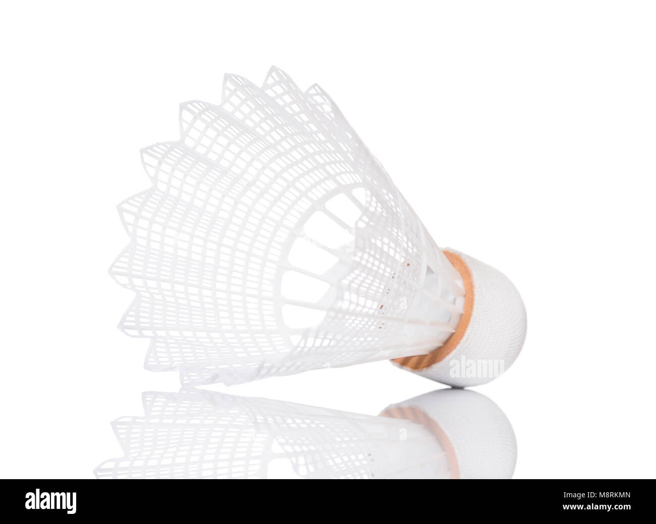 White shuttlecock for badminton isolated on white background Stock ...