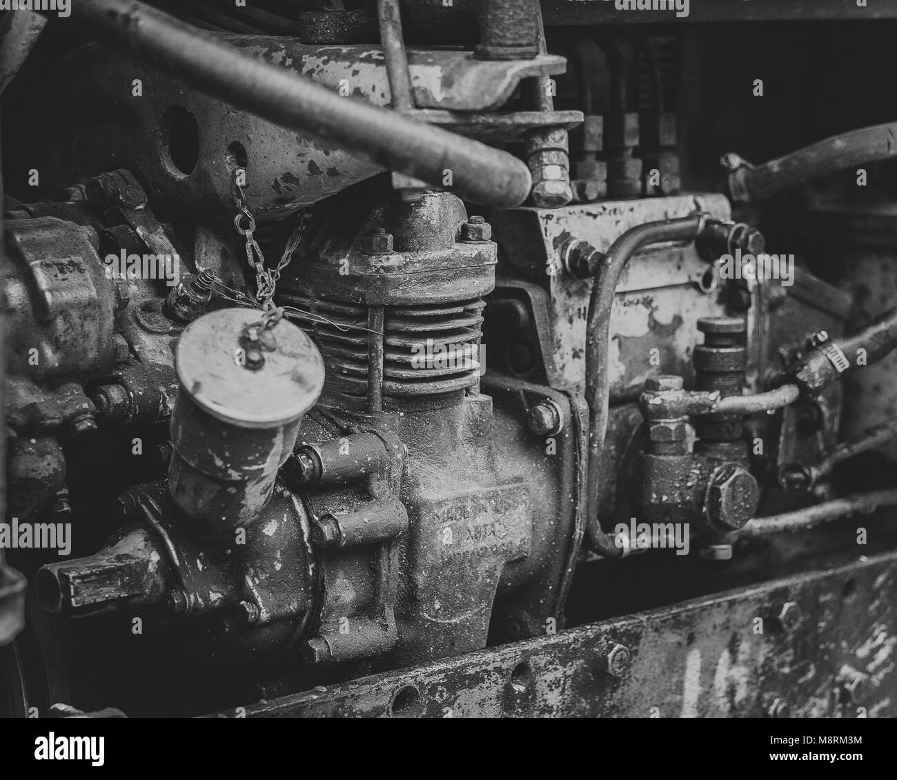 Retro motor fuel Black and White Stock Photos & Images - Alamy