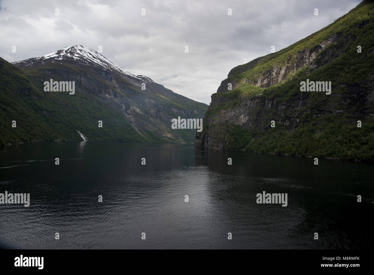 The Skageflå mountain farm is situated 250 meter above Geiranger fjord ...