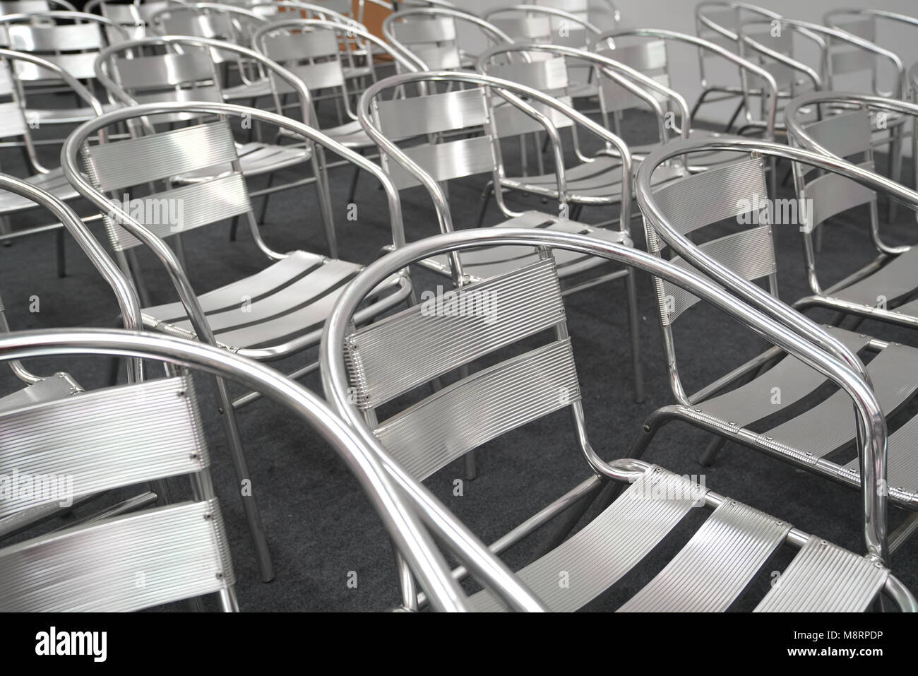 Close up row metal hi-res stock photography and images - Alamy