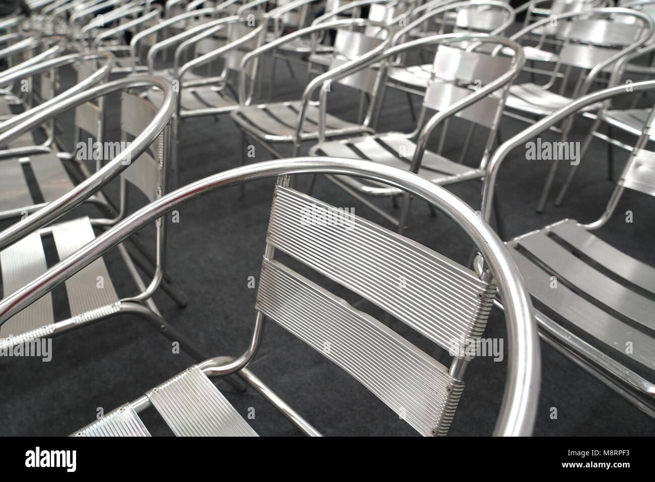 Close up row metal hi-res stock photography and images - Alamy