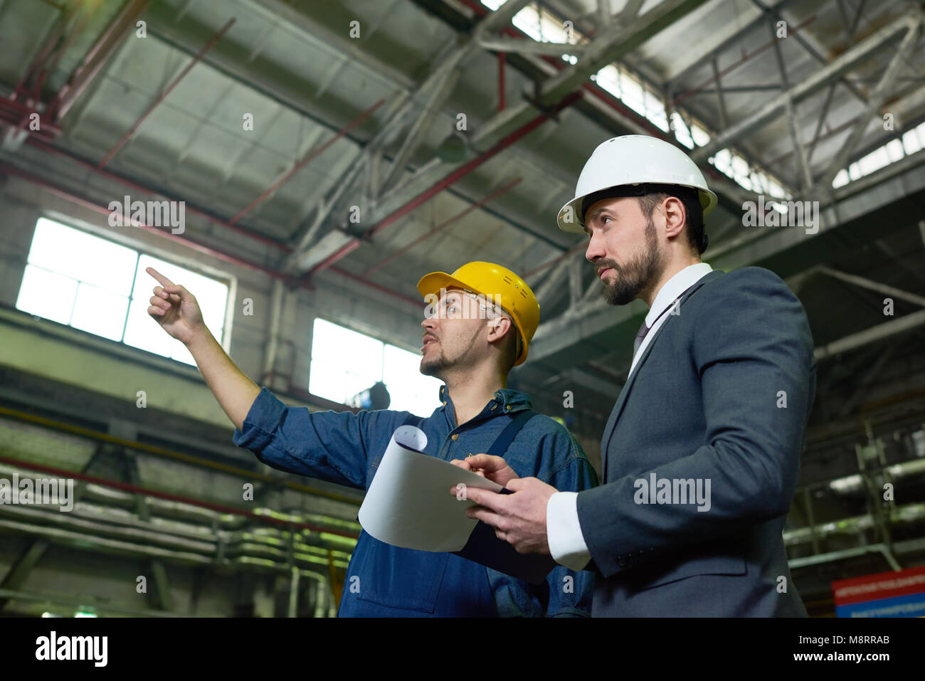 Two Engineers at Work Stock Photo - Alamy