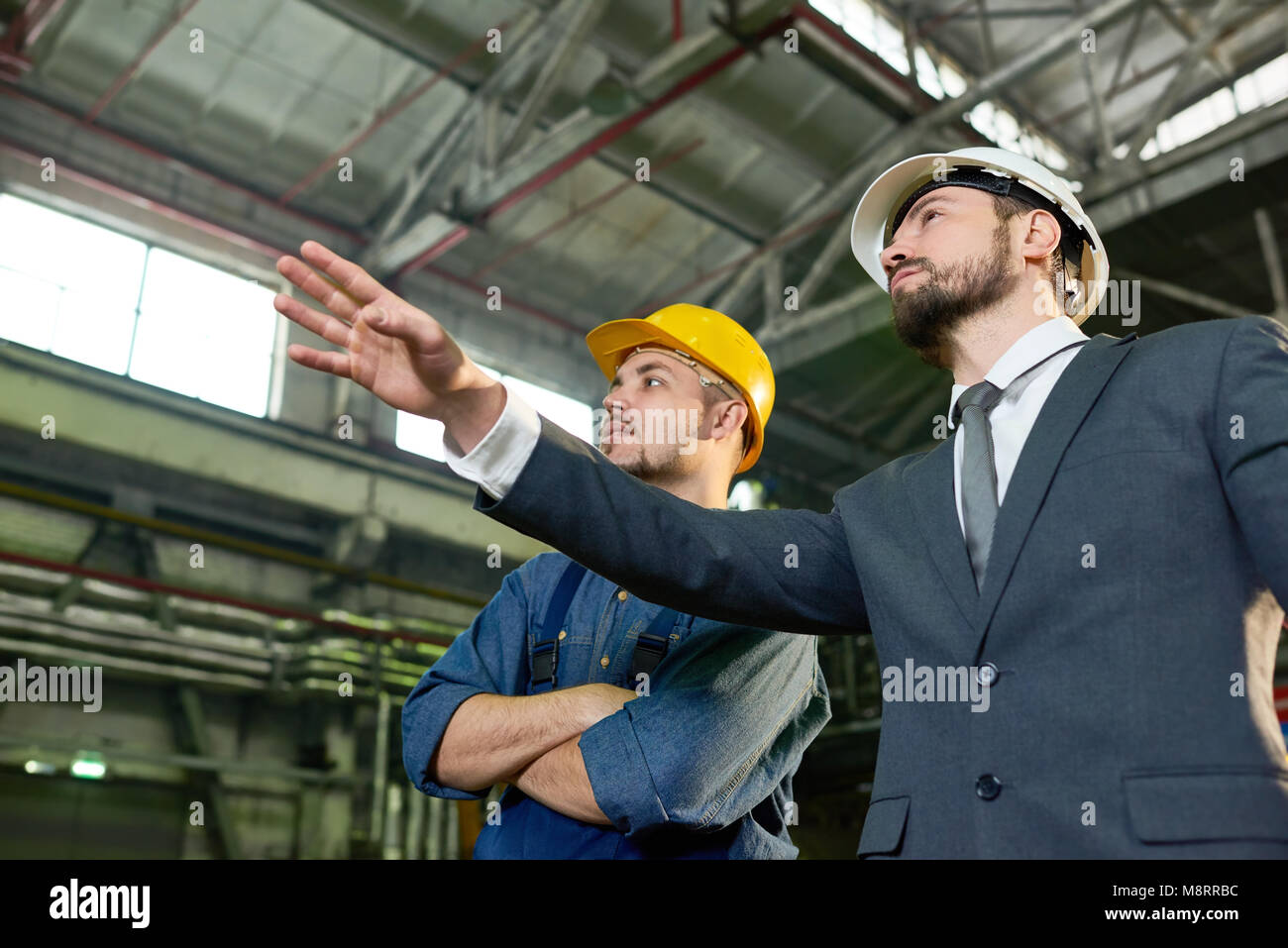 CEO Visiting Factory Stock Photo - Alamy