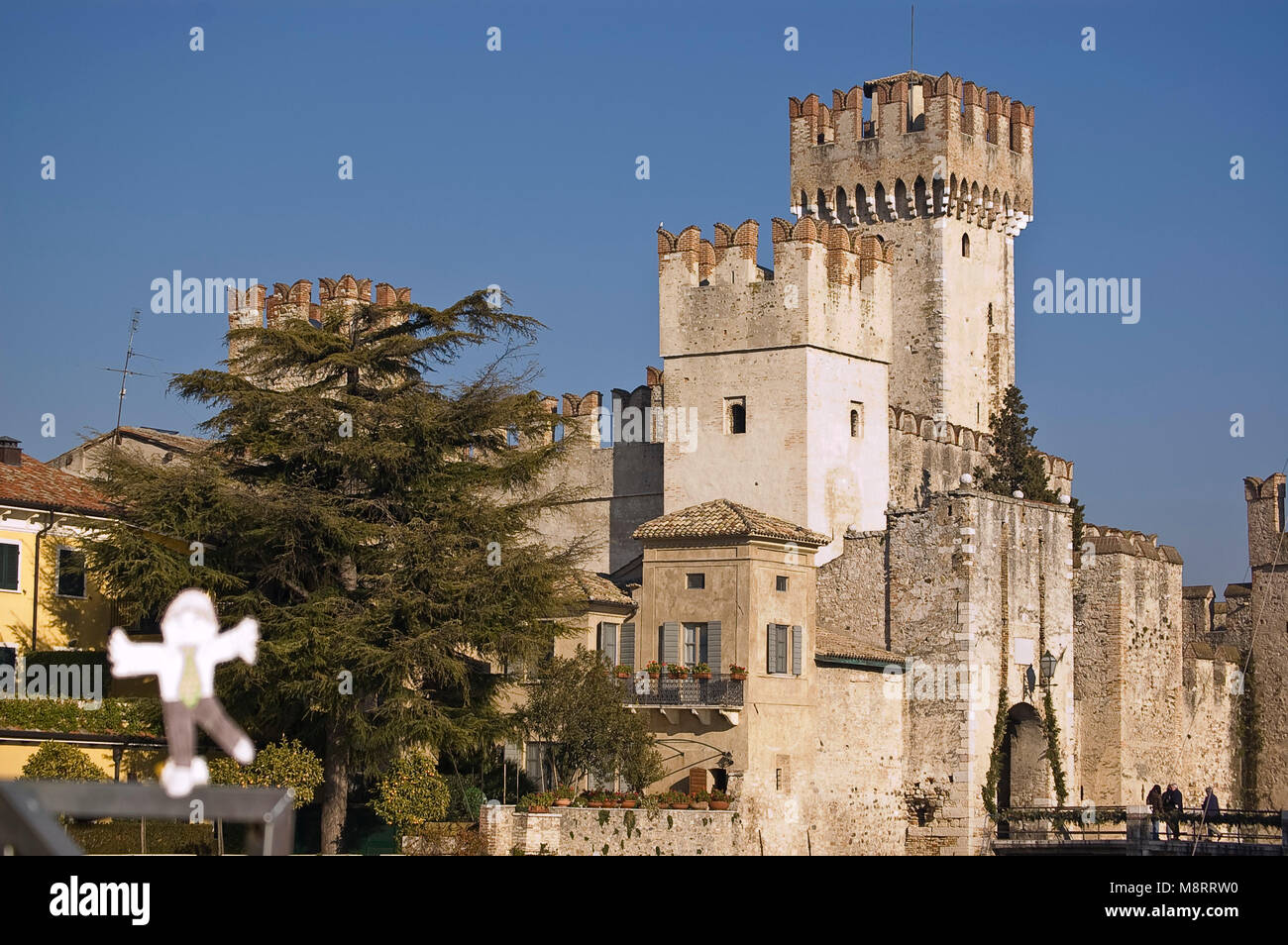 the fortification on the Garda's lake, Lazise, Italy Stock Photo - Alamy