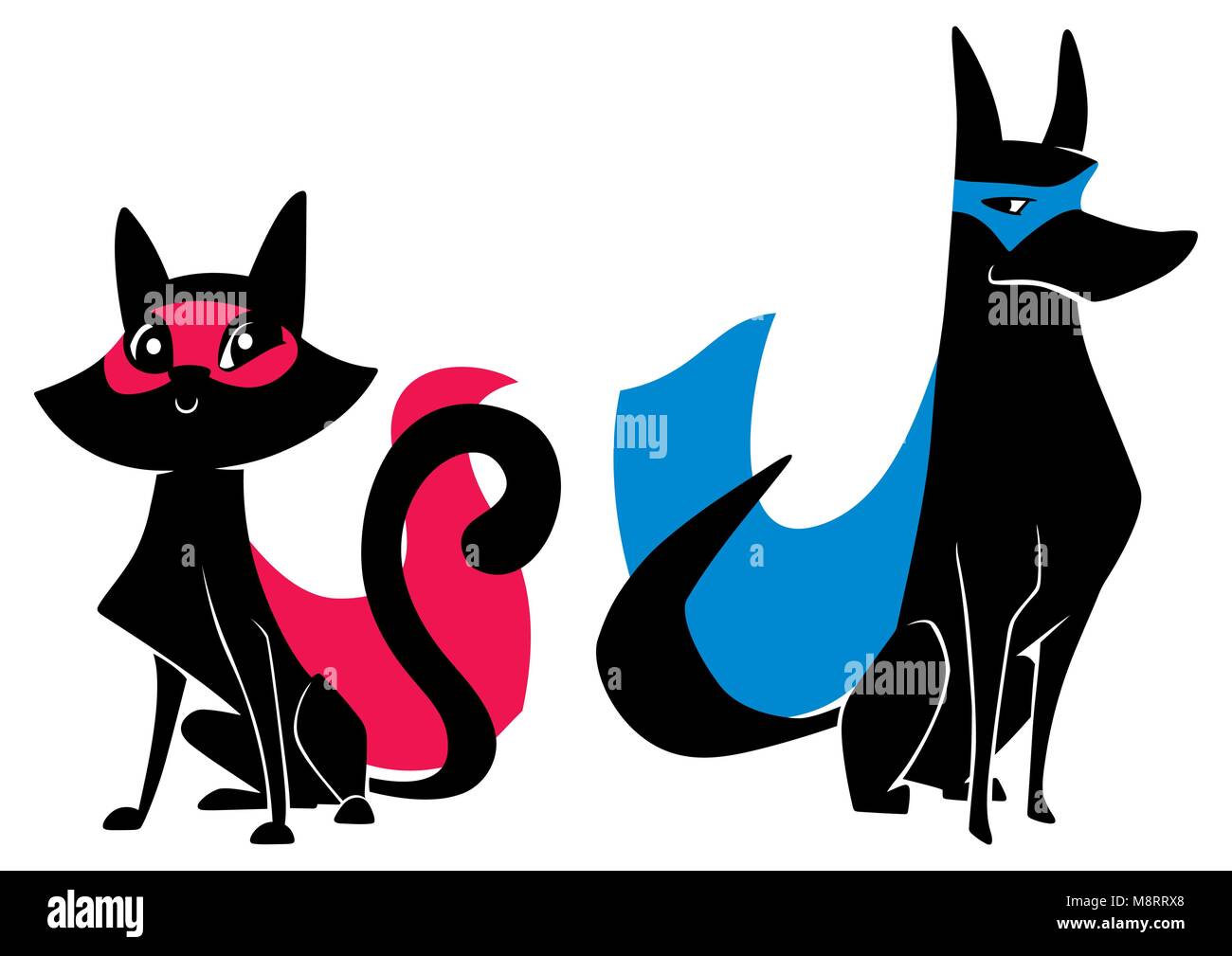 Superhero dog costume Stock Vector Images - Alamy