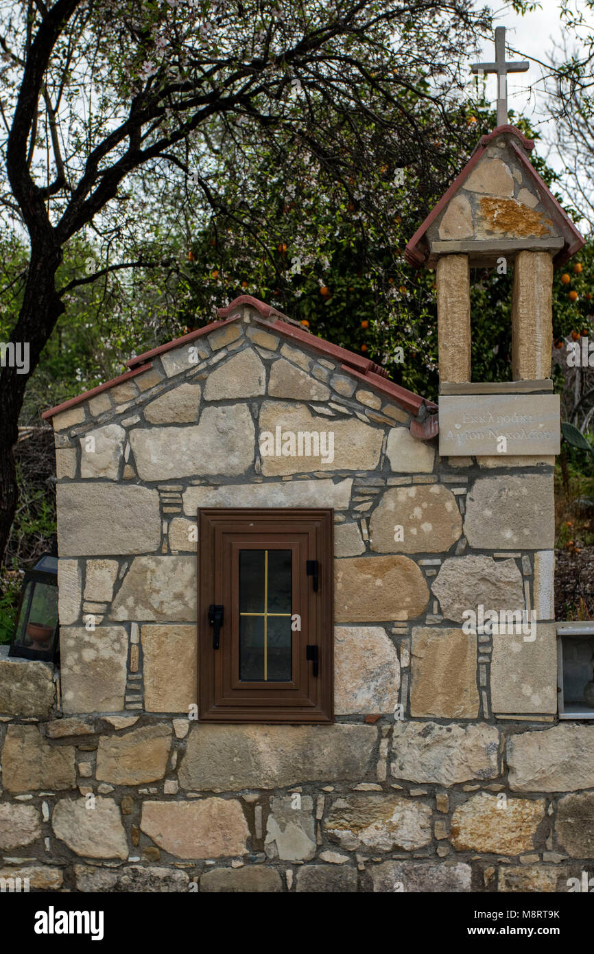 Roadside shrine, Paphos, Cyprus, Mediterranean Stock Photo - Alamy