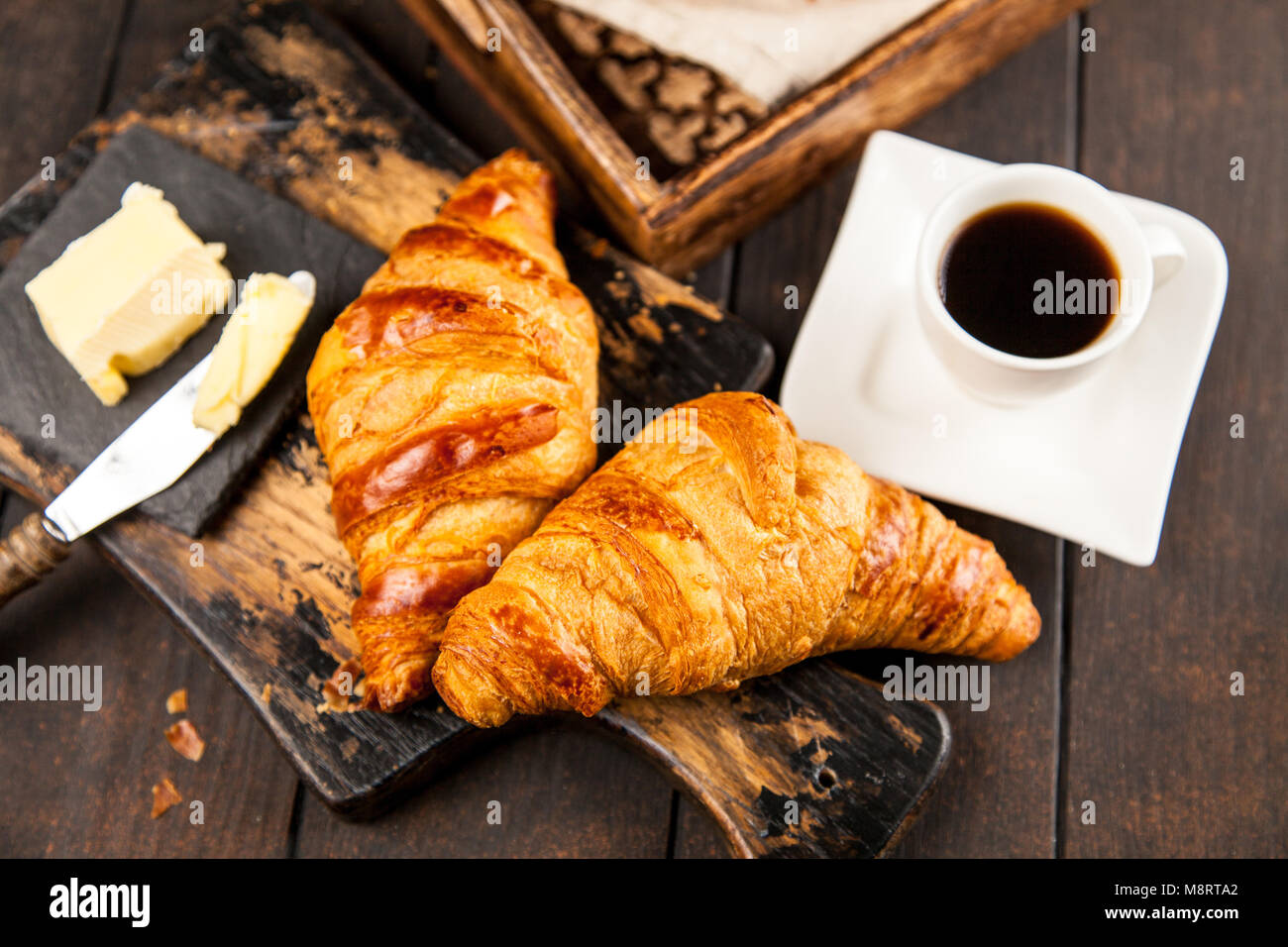 Fresh butter croissants Stock Photo - Alamy