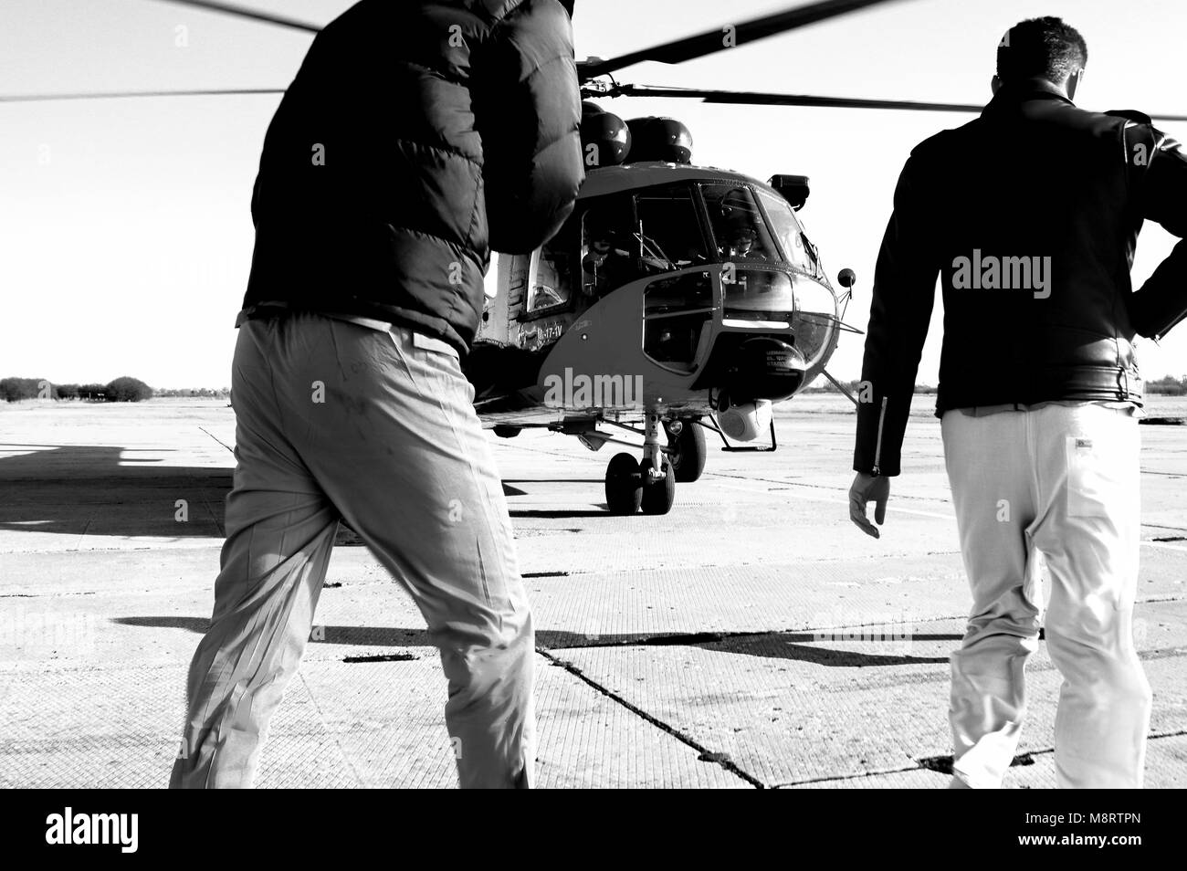 Helicopter perspective Black and White Stock Photos & Images - Alamy