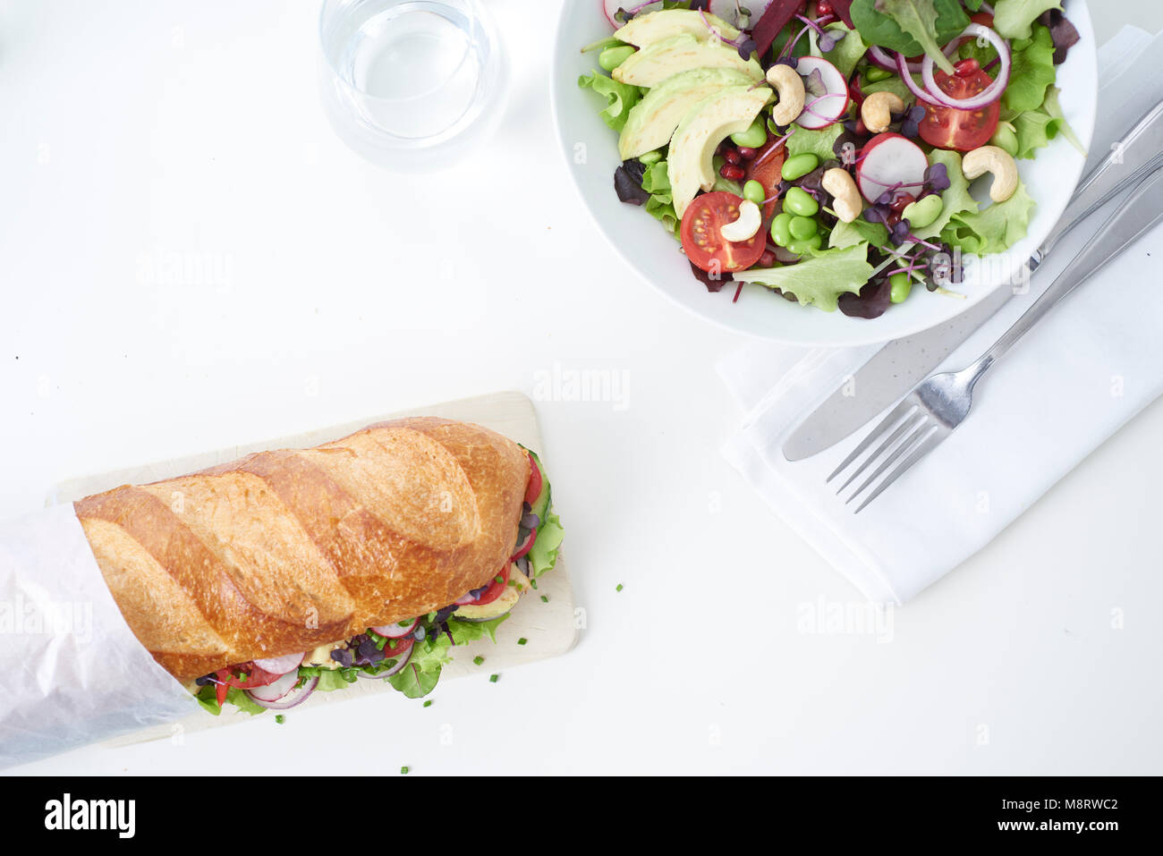 Fresh sandwich baguette tomatoes hi-res stock photography and images ...