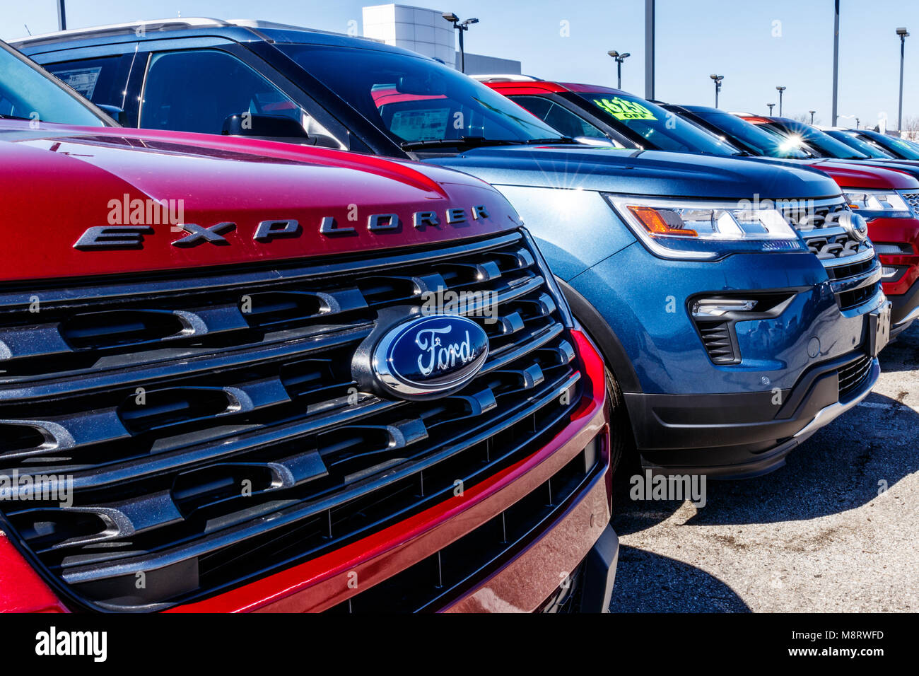 Fishers - Circa March 2018: Local Ford Car and Truck Dealership. Ford ...