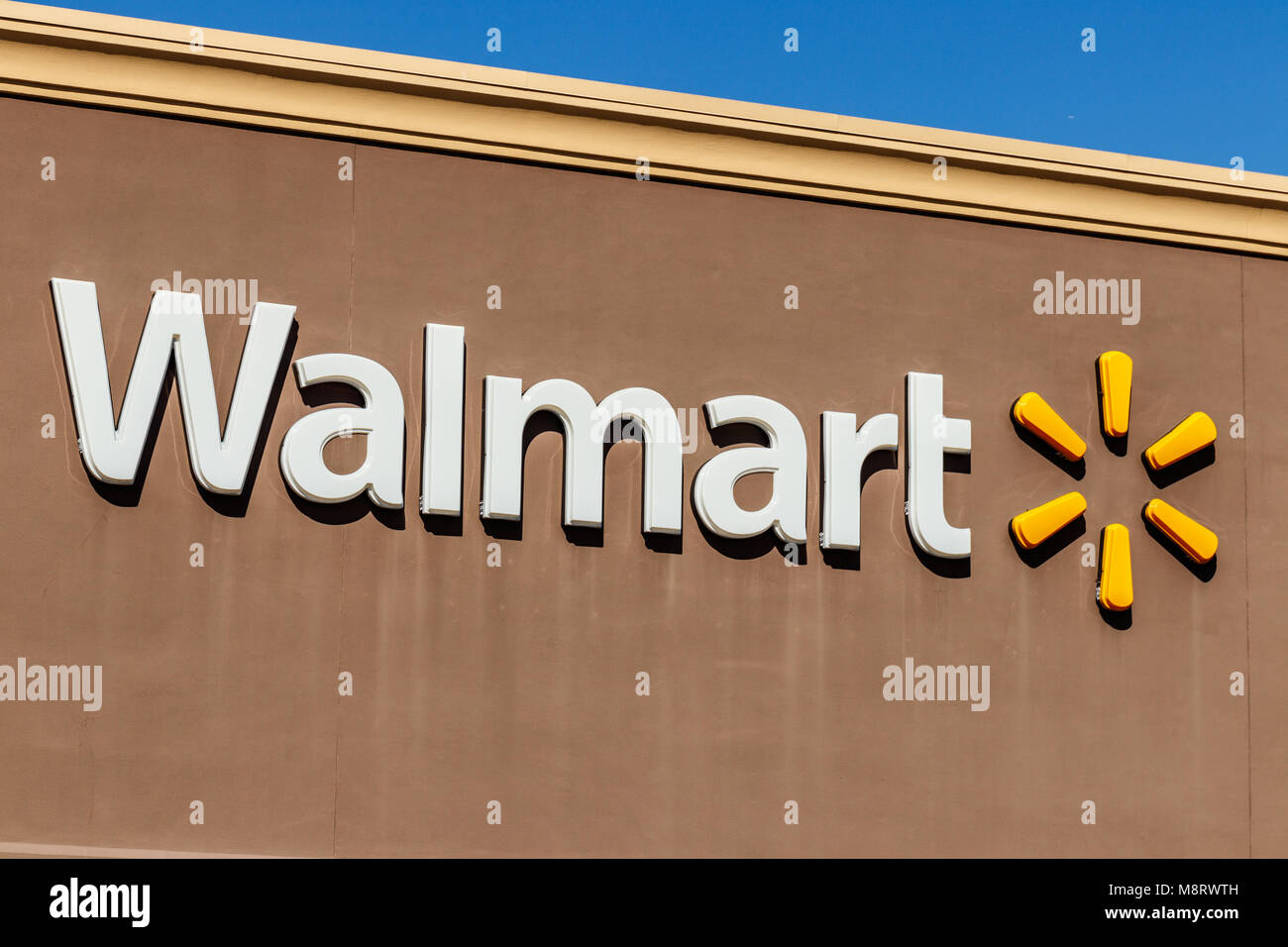 Indianapolis - Circa March 2018: Walmart Retail Location. Walmart is an ...