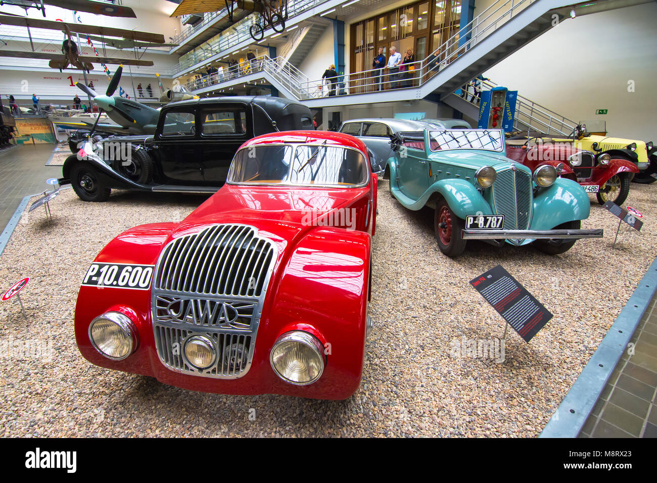 Interior of National Technical Museum in Prague. For over a hundred ...