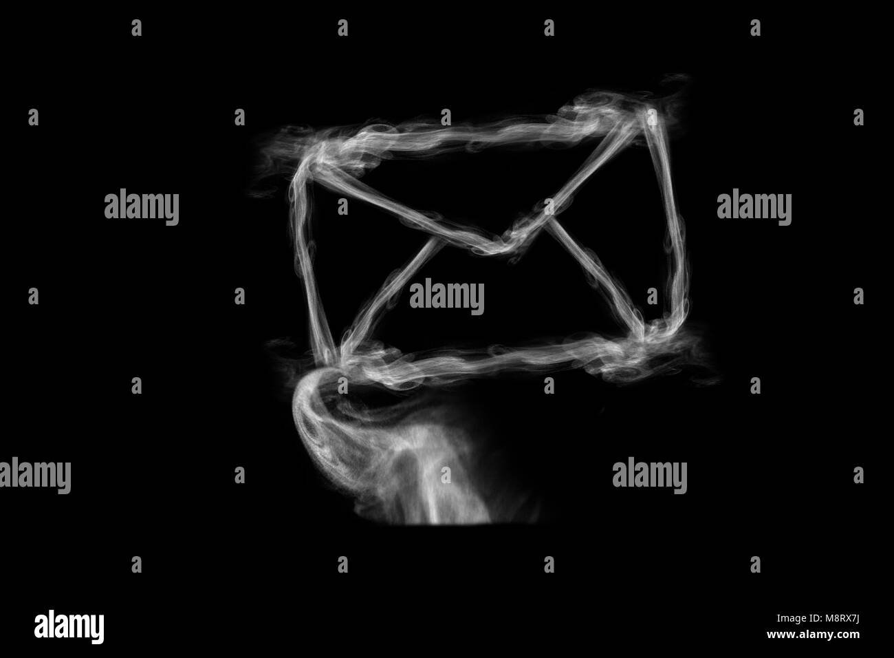 Steam in a form of a letter Stock Photo - Alamy