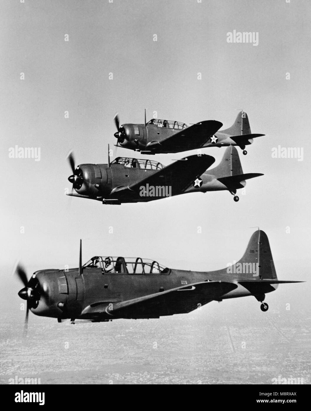 U.S. Army Douglas A-20 (Havoc) Light Dive Bombers, In-Flight, Office of ...