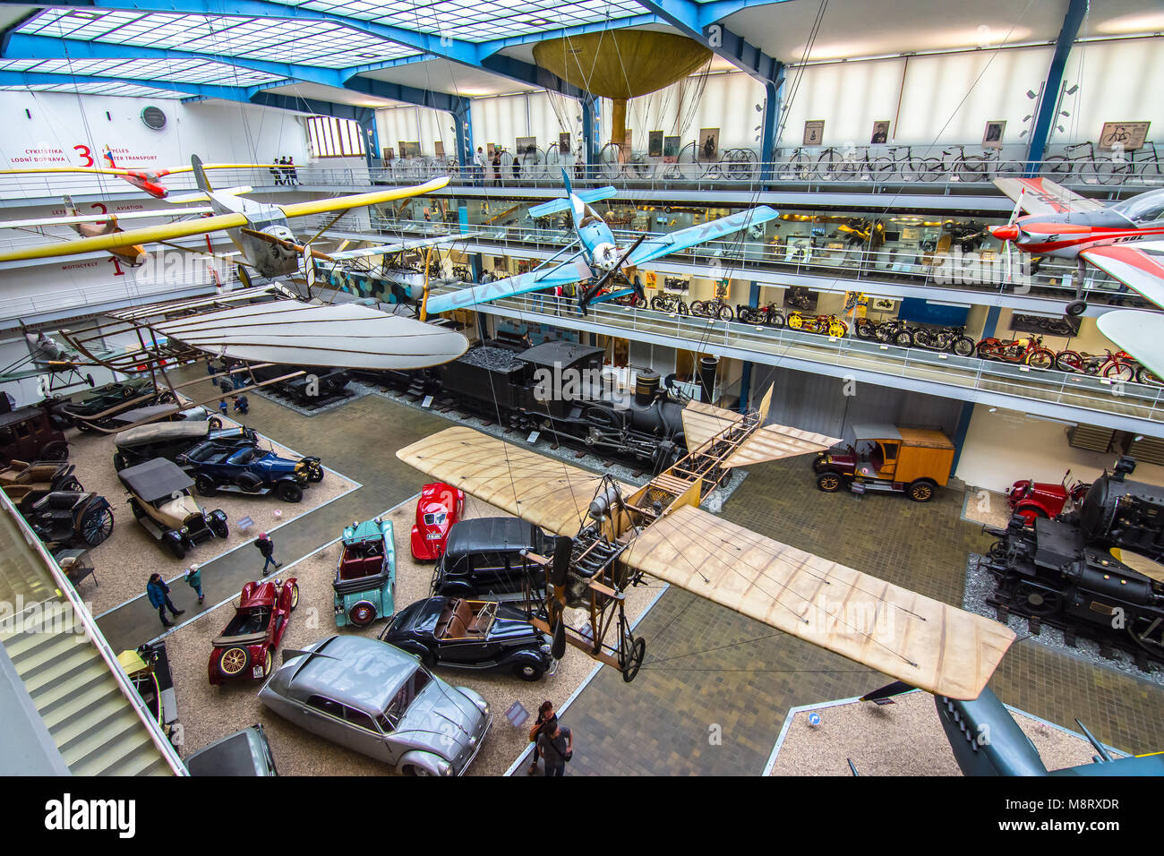 Interior of National Technical Museum in Prague. For over a hundred ...