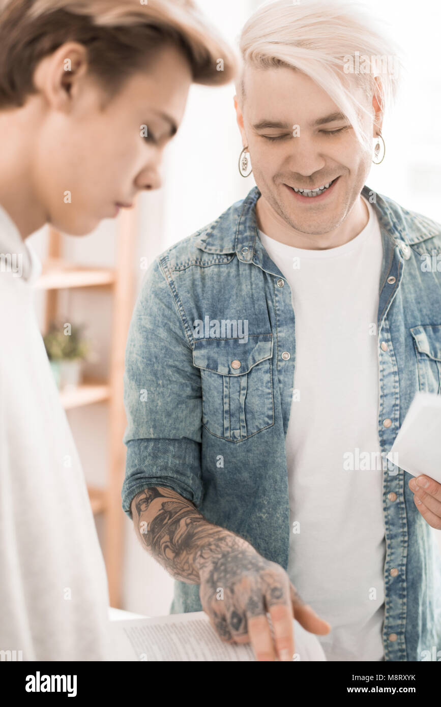 Students doing assignment Stock Photo - Alamy