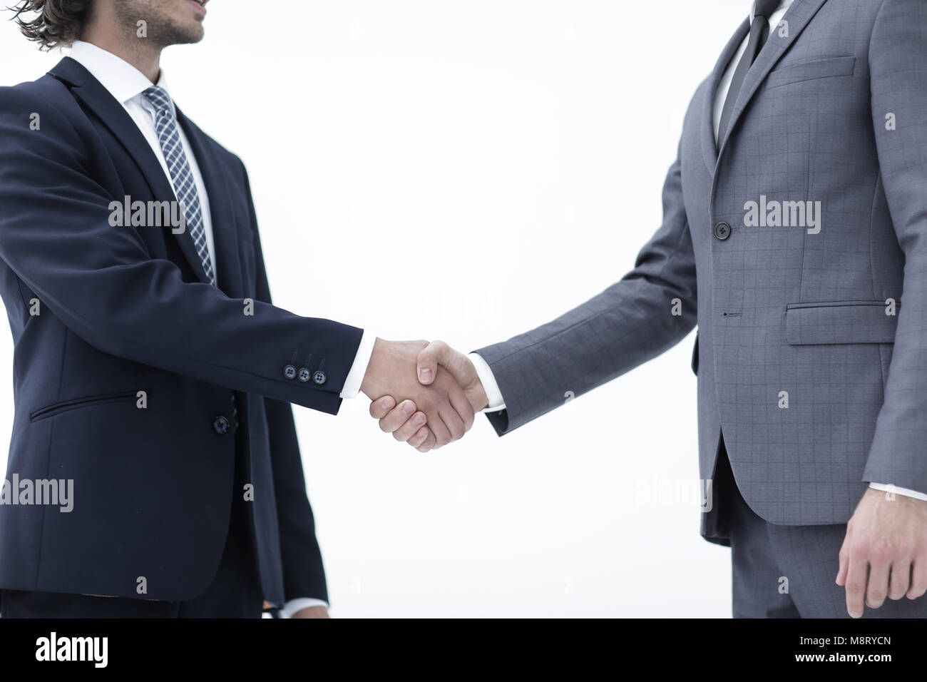 two men meeting and greet Stock Photo - Alamy