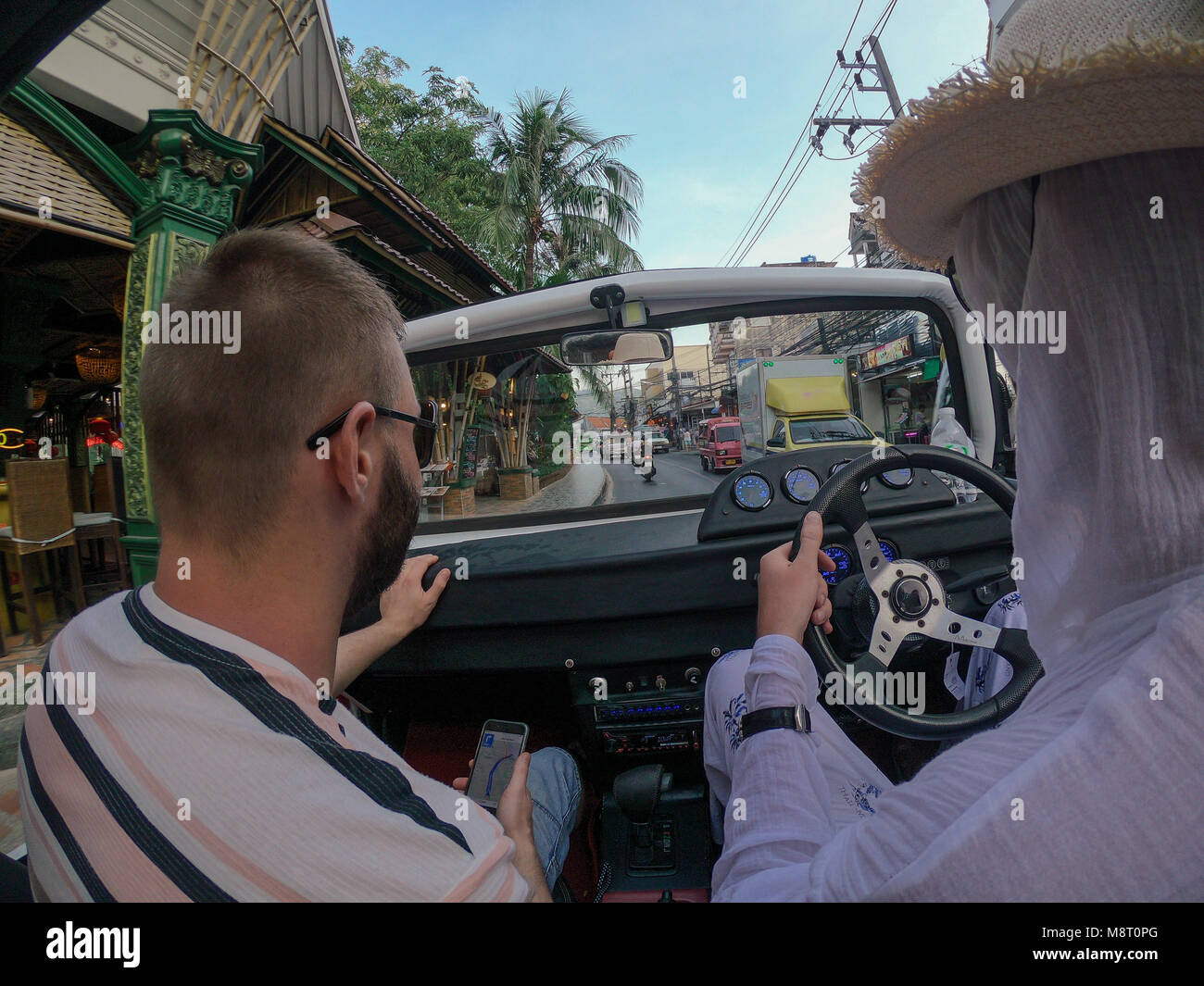 Car road asia road, Thailand Thai transport, view, traffic, street ...