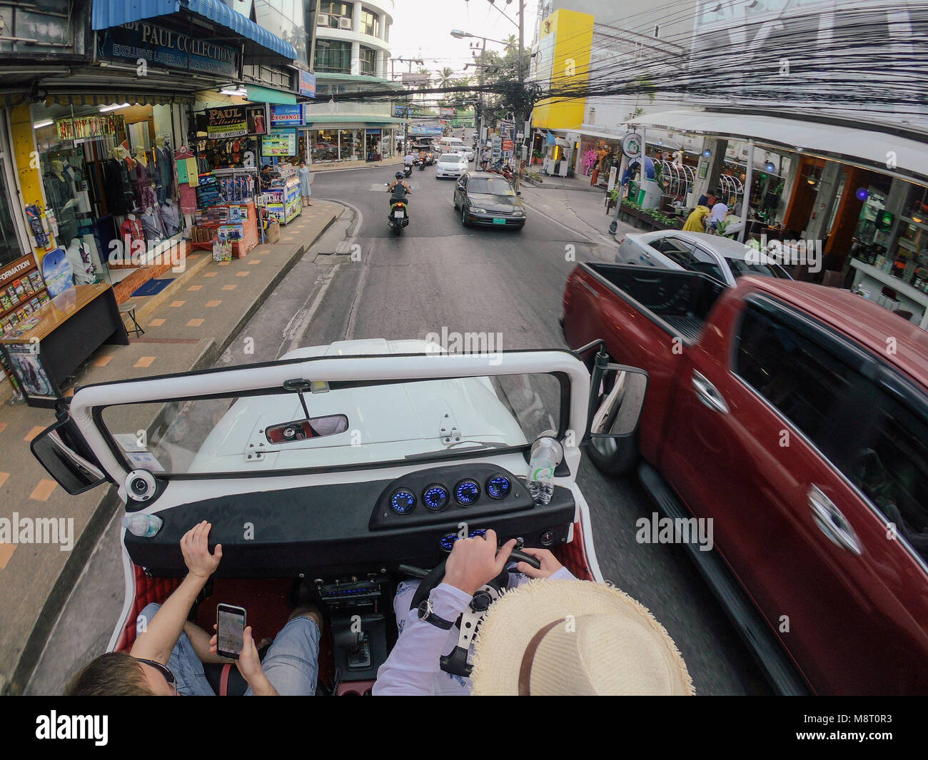 Car road asia road, Thailand Thai transport, view, traffic, street ...