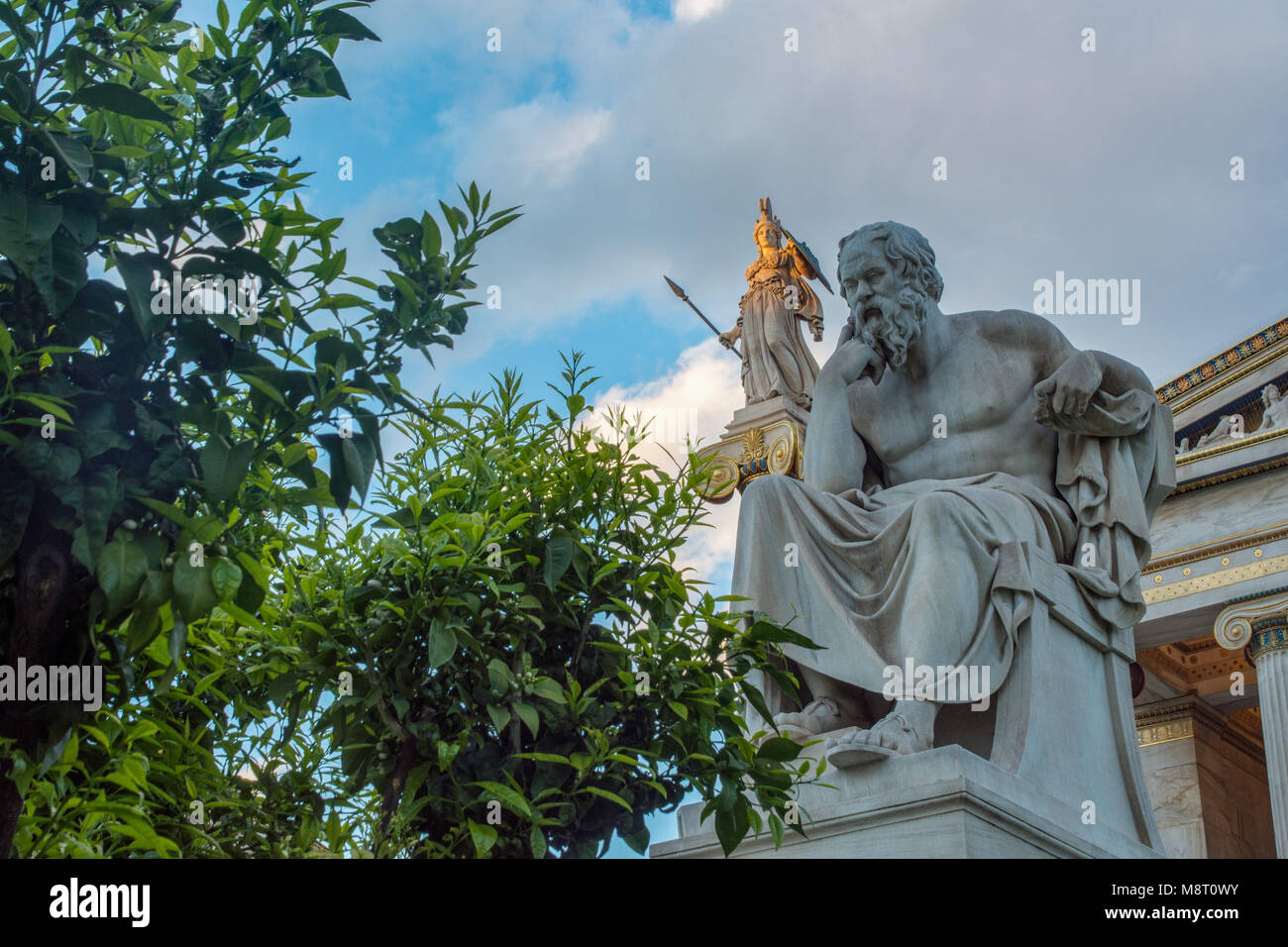 Classical statue socrates from side hi-res stock photography and images ...