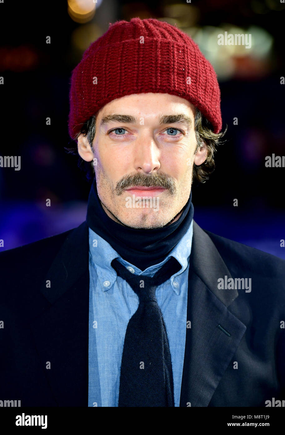 Richard Biedul attending the European Premiere of Ready Player One held ...